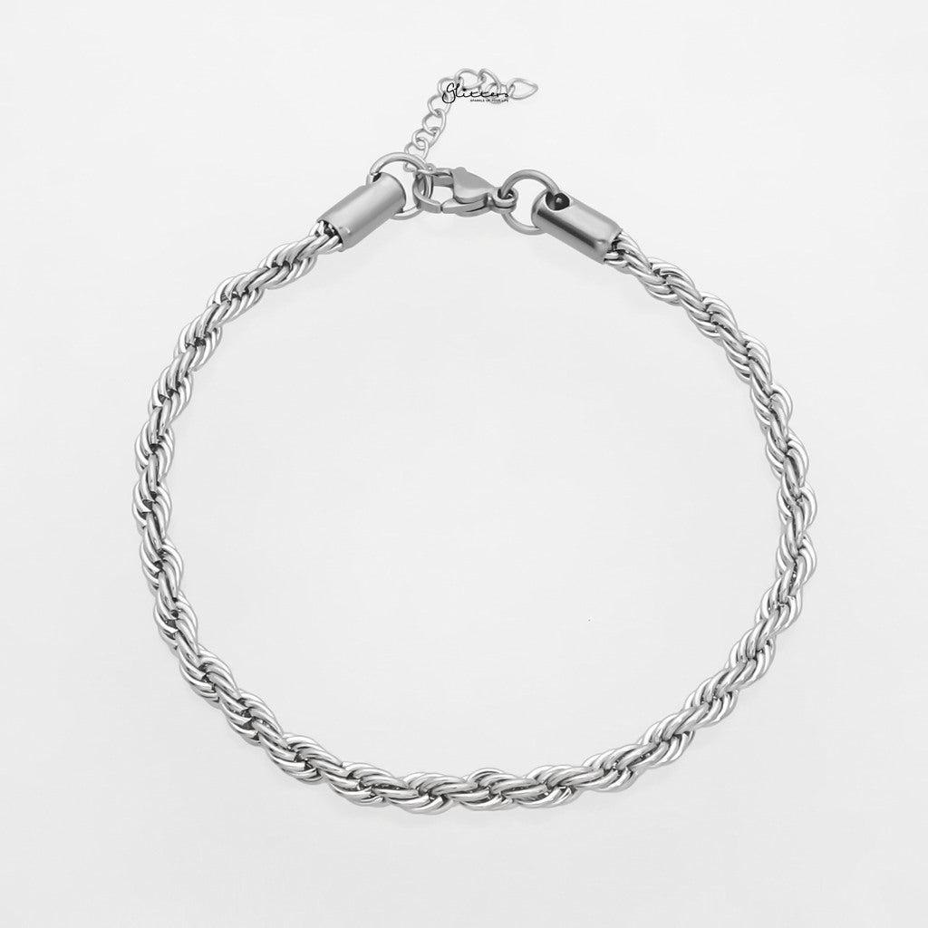 Sterling silver rope chain anklet store