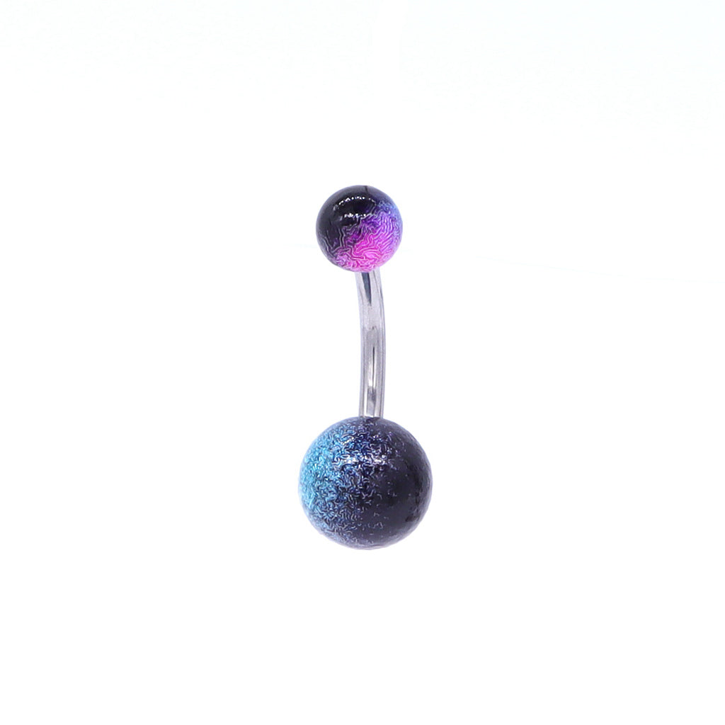 Shop Black & Hot Pink Multi-Color Belly Button Rings | Glitters