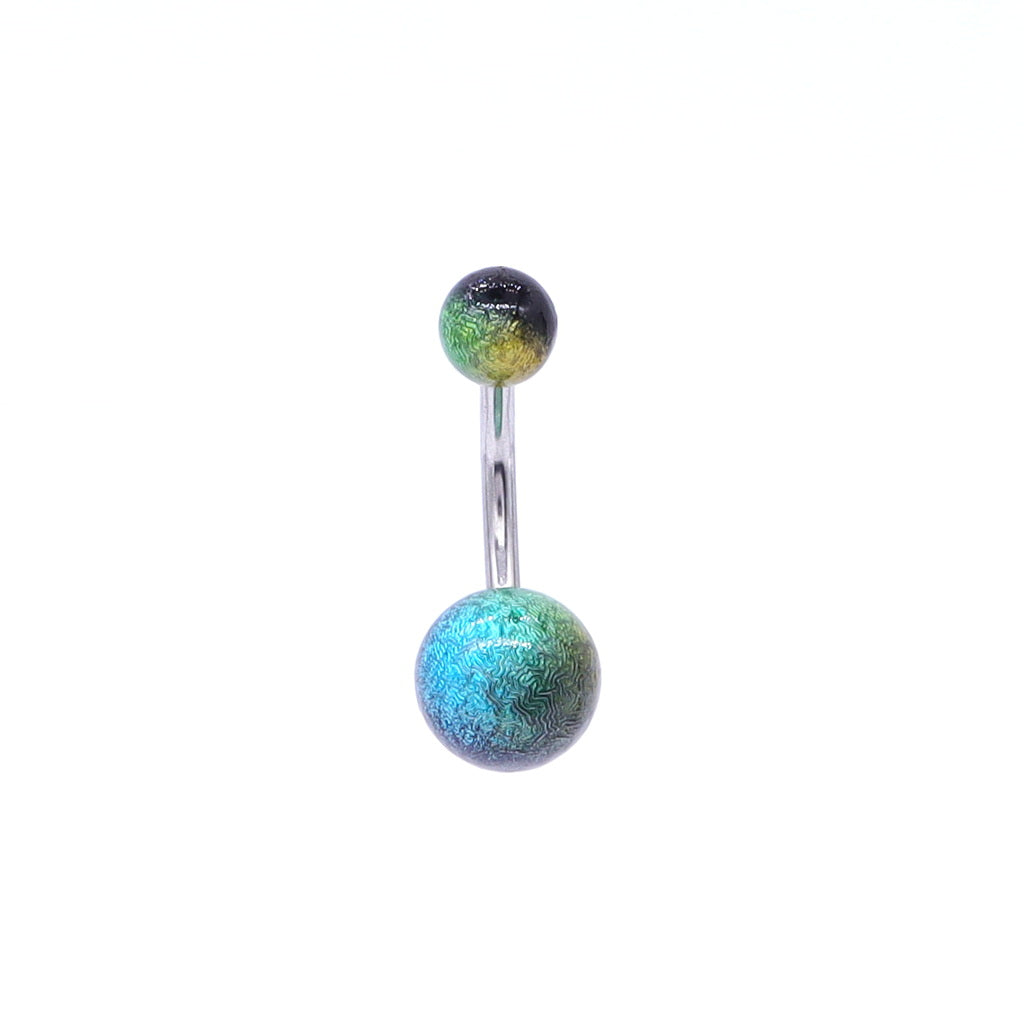 Shop Black & Aqua Multi-Color Belly Button Rings | Glitters