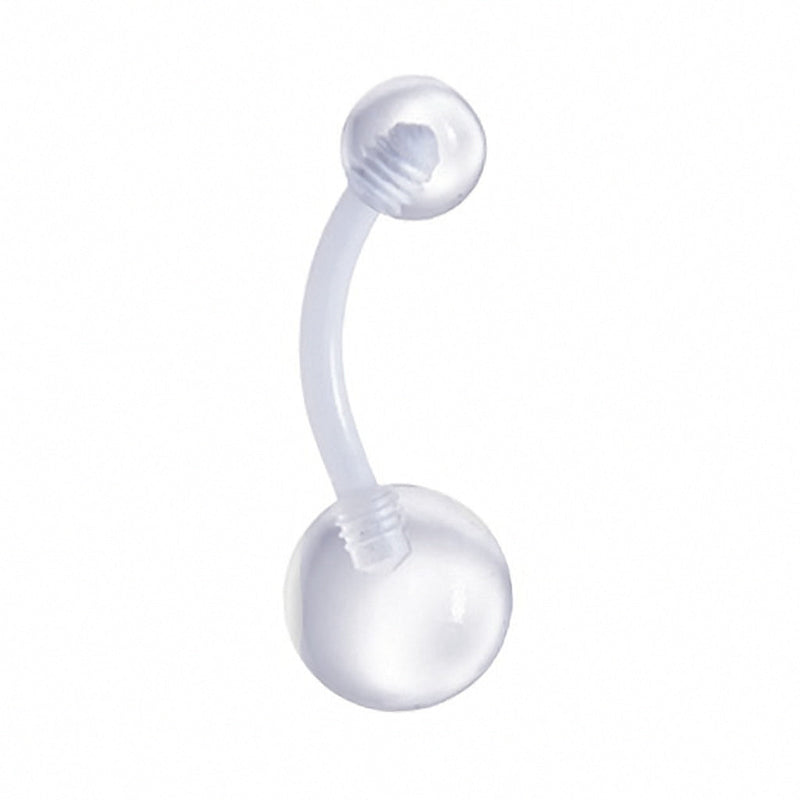 Invisible Clear Belly Button Ring Retainer | Glitters