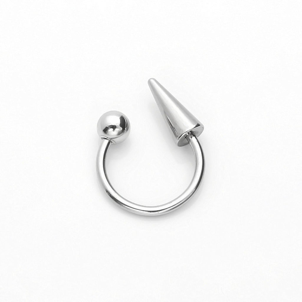 Spike and Ball Lippy Loop Labret Horseshoe Rings | Glitters NZ