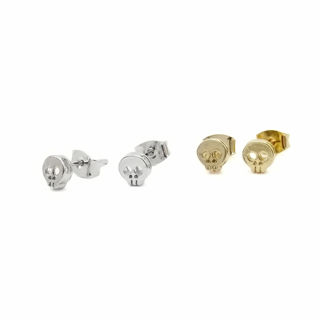 Skull Head Stud Earrings | Glitters