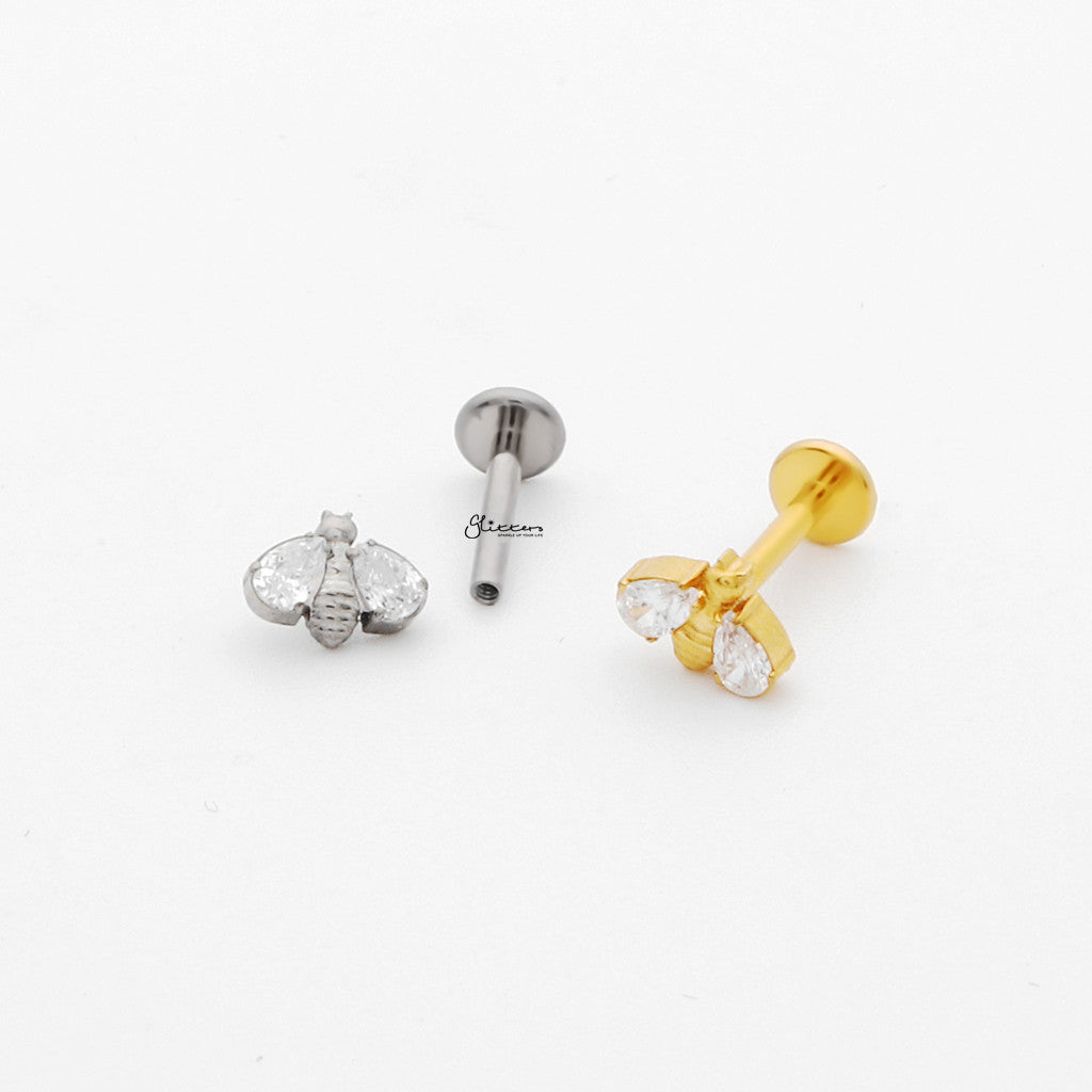 Titanium bee earrings store
