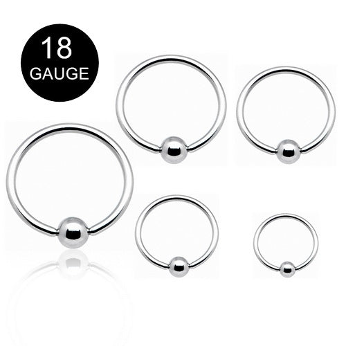 Glitters | Surgical Steel Captive Hoop Ring | Body Piercing Jewellery