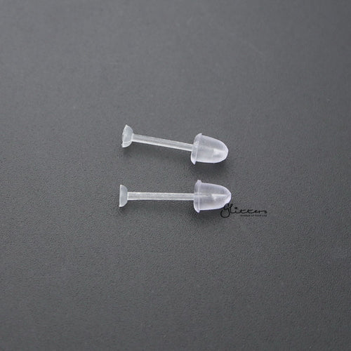 Glitters | Clear Ear Piercing / Earrings Retainer | Invisible | Light
