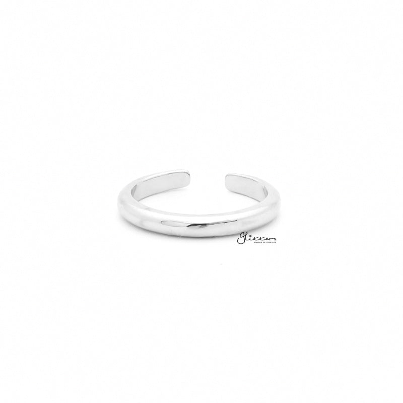 2mm Plain Band Toe Ring - Silver | Glitters NZ