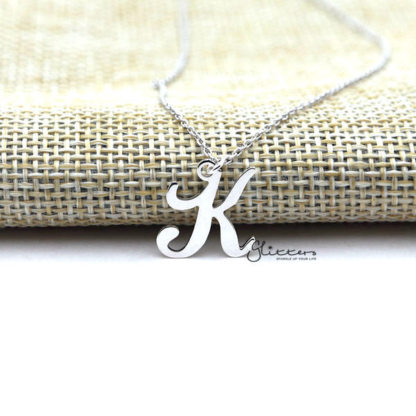 Personalized Alphabet Letter Necklaces | Custom Made Silver Jewellery